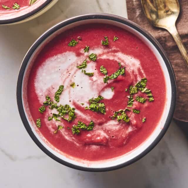 Cold Beet Soup with Coconut and Ginger - Redwood Kitchen