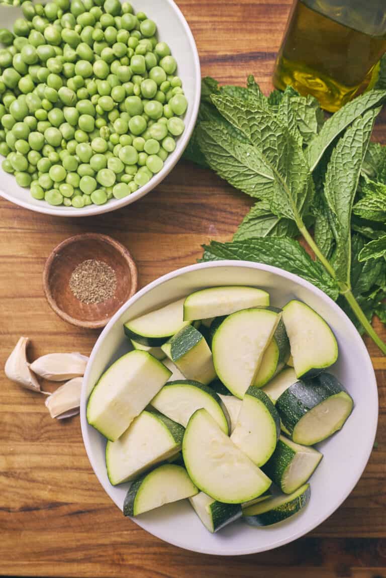 Courgette and Pea Soup (Zucchini and Pea) - Redwood Kitchen