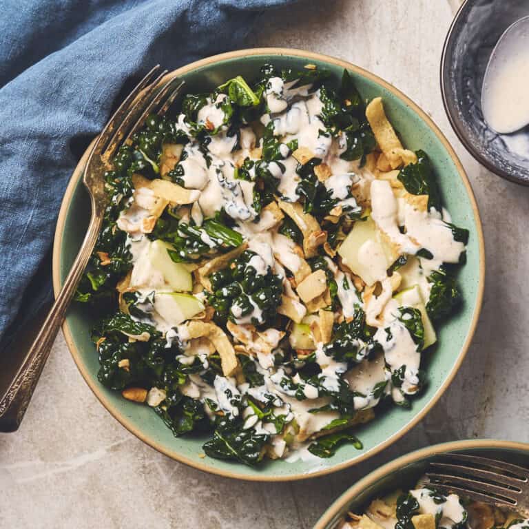 Crunchy Kale Salad with Toasted Coconut - Redwood Kitchen